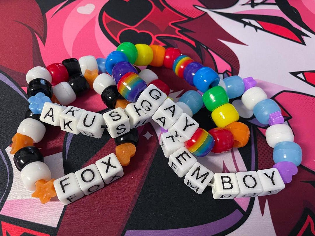 CUSTOM Fursuit Sized Kandi Bracelet | Handmade Epoxy Resin Pony Beads ...