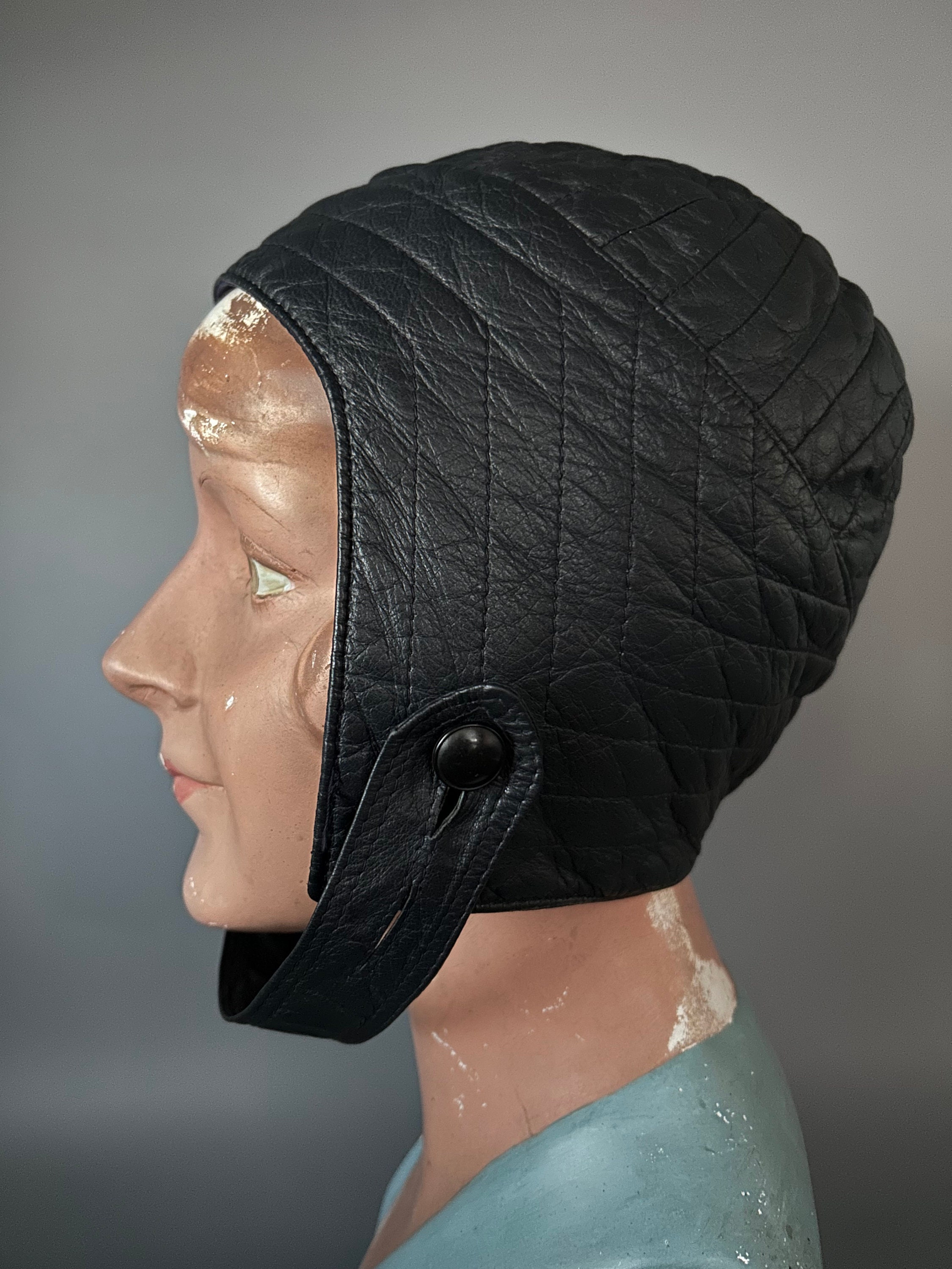 Vintage Leather Aviator Hat - Etsy