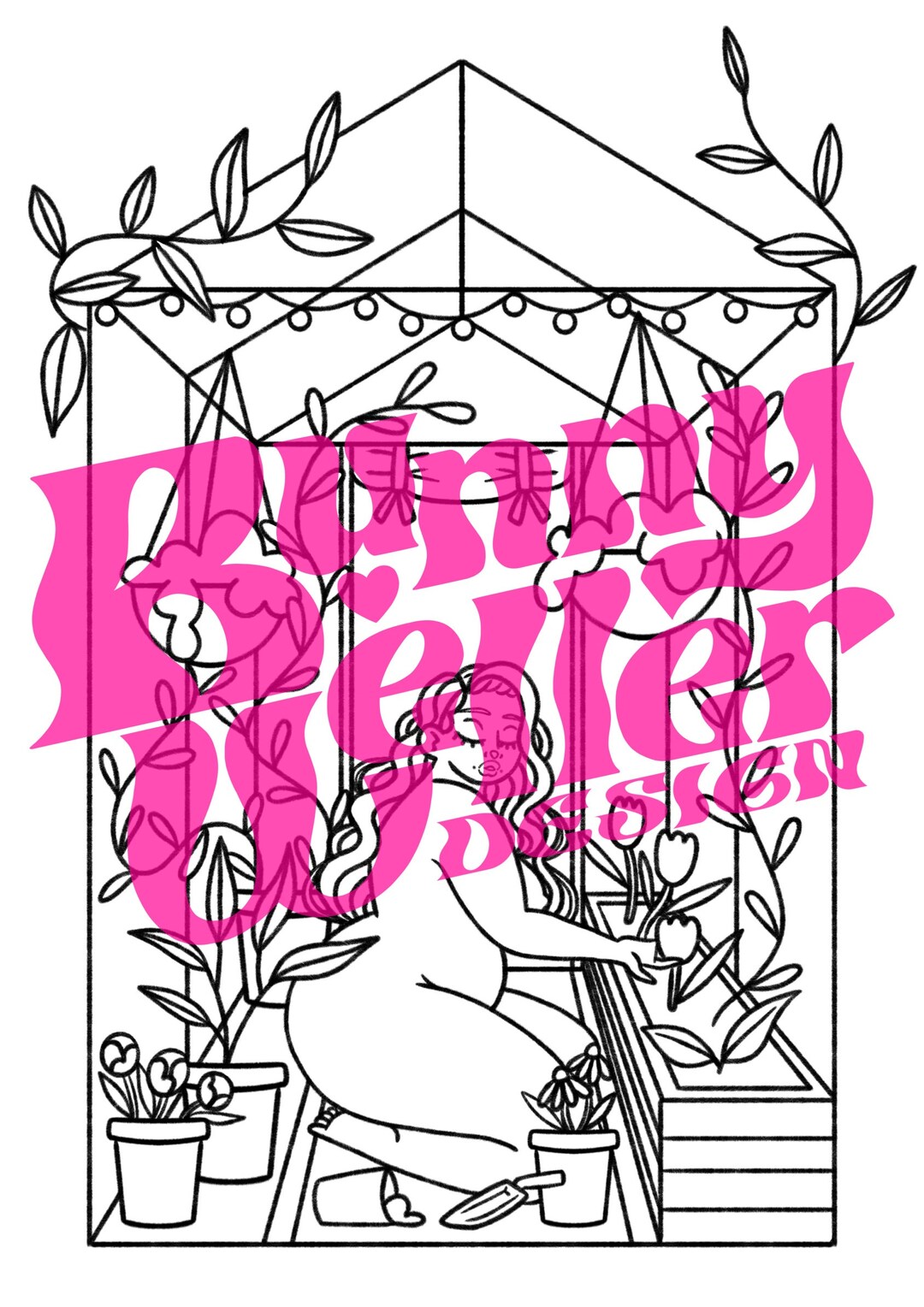 DIGITAL DOWNLOAD Peaceful Colouring Page Fat Liberation Body Positive ...