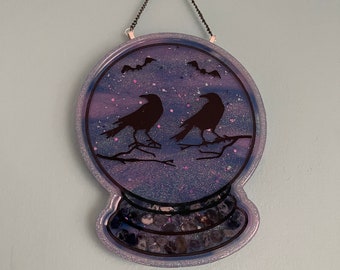 Crystal Ball Raven - Etsy