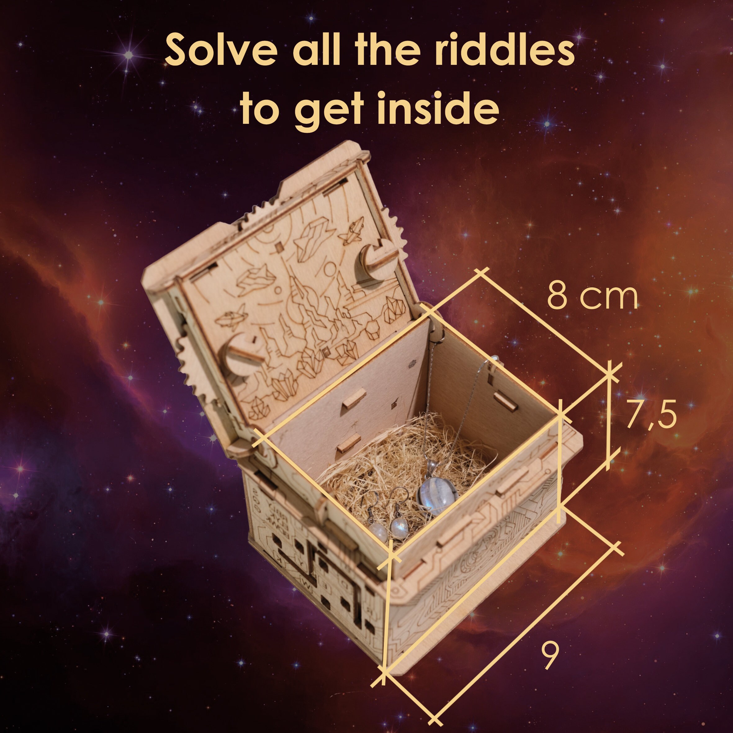 Gift Wrap as a Puzzle Box for a Birthday ORBITAL BOX by Escape - Etsy
