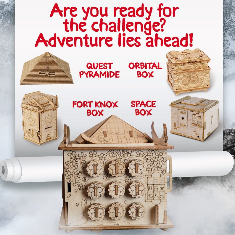 House of Dragon Puzzle Box - Unique Gift for Birthday - Brainteaser ...