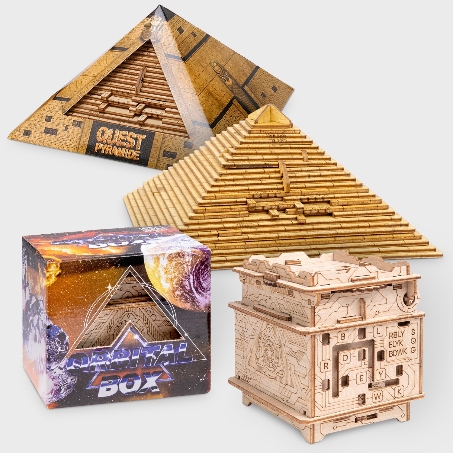 Quest Secrets Set Escape Room in a Box Brain Teaser Gift Idea for Adults Puzzle Box With Hidden ...