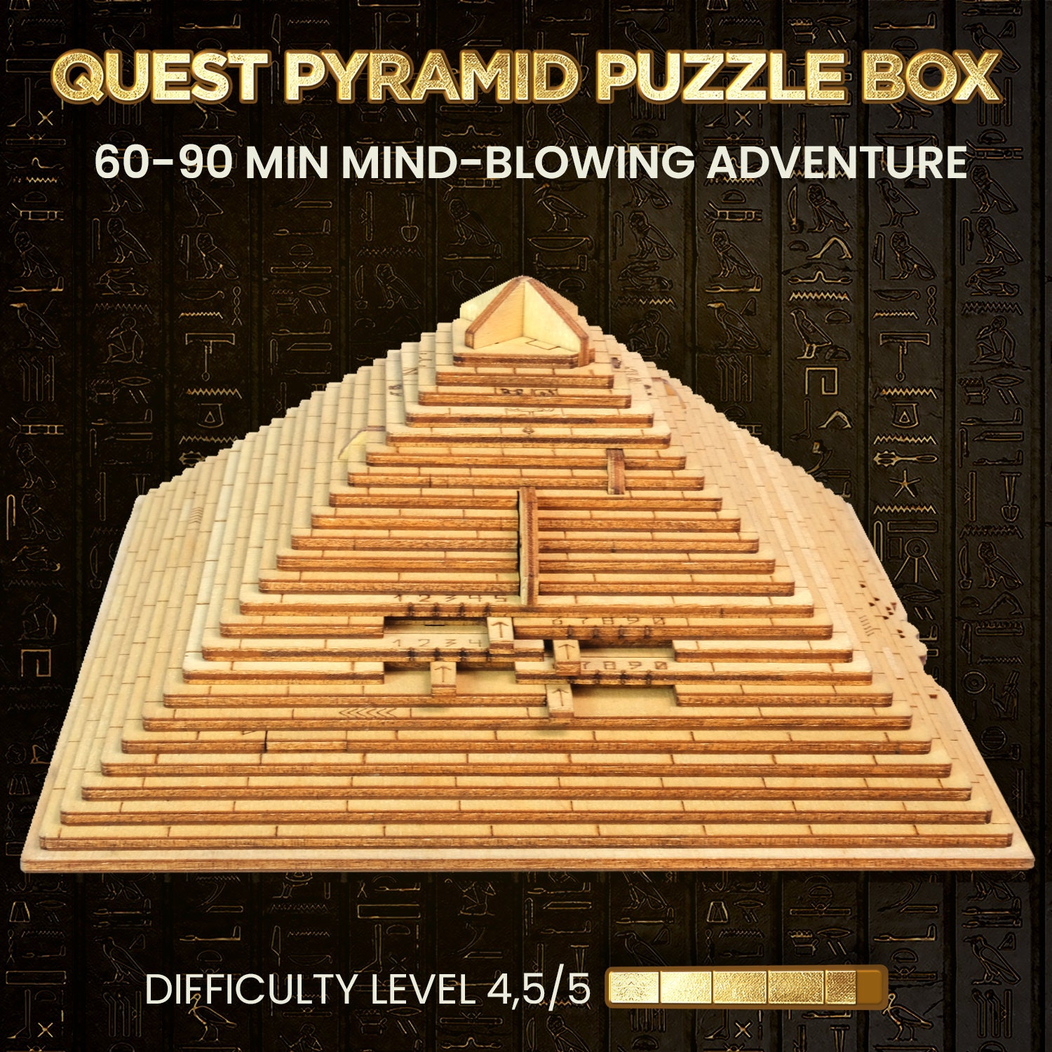 Quest Secrets Set Escape Room in a Box Brain Teaser Gift Idea for Adults Puzzle Box With Hidden ...