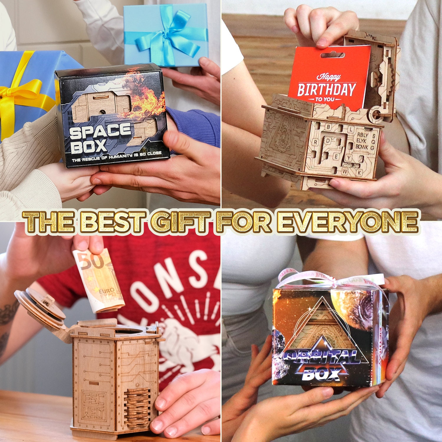 Trio Boxes Set Escape Room in a Box Brain Teaser Puzzles - Etsy