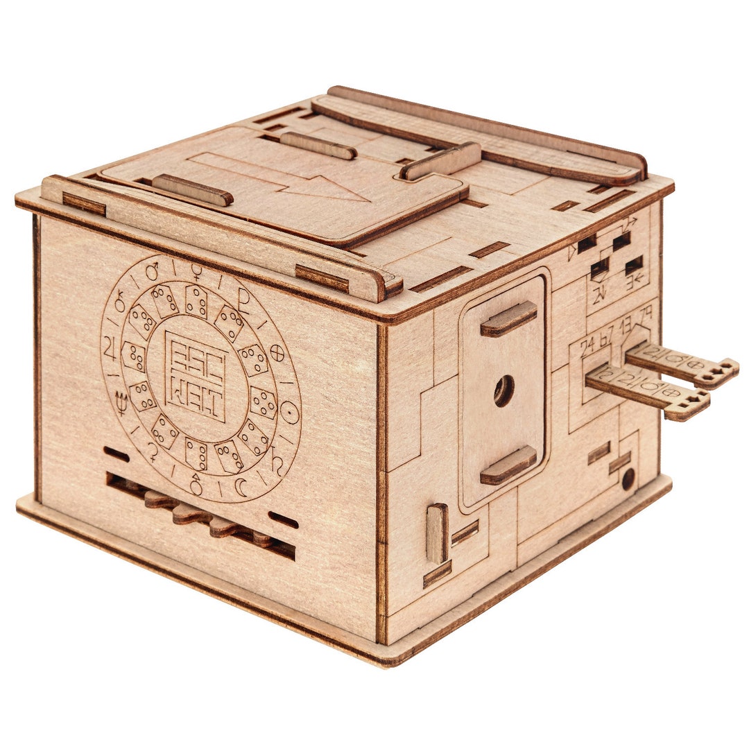 ESC WELT Space Box - Wooden Puzzle Box With Hidden Compartments - 3D ...