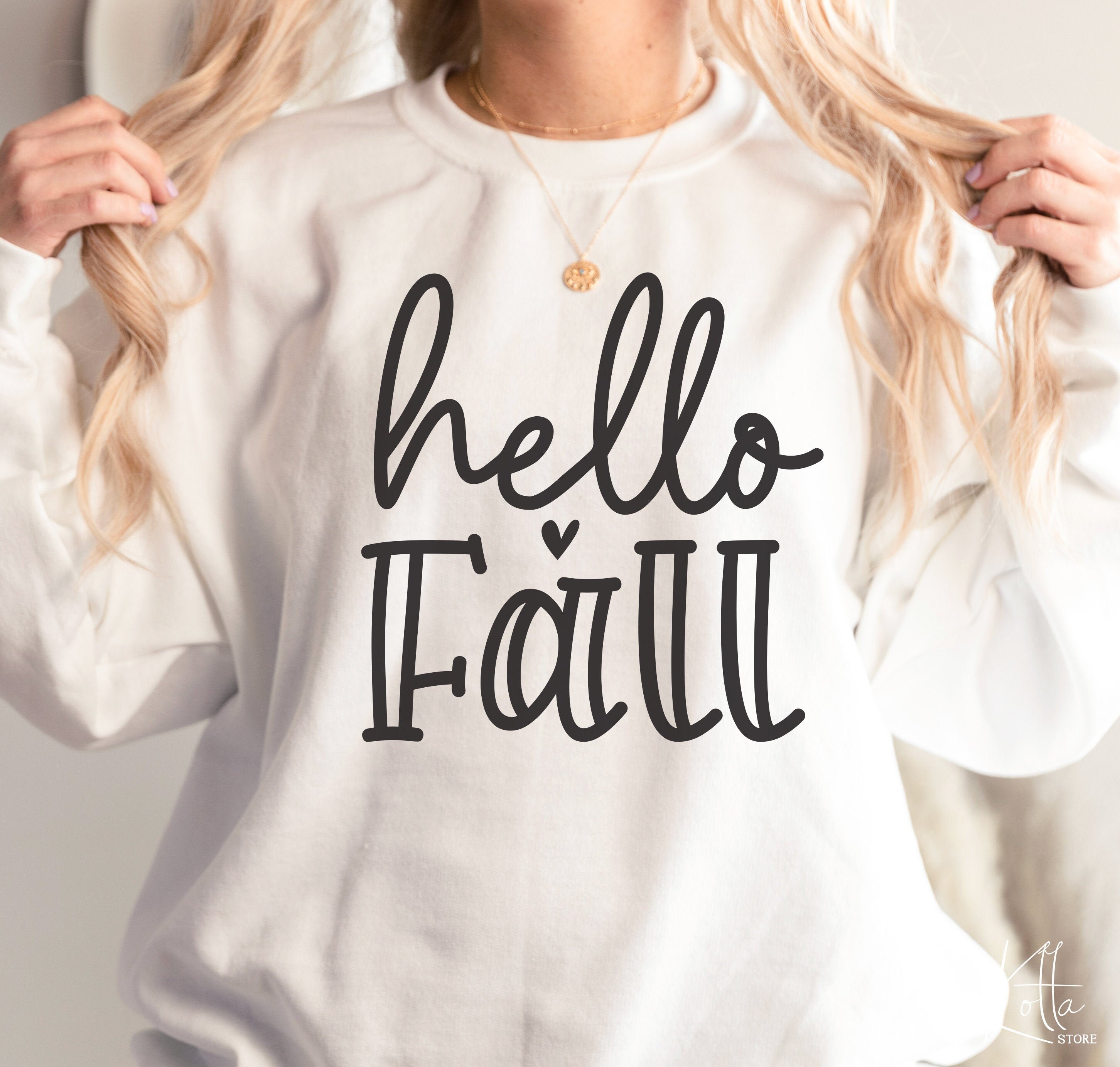 Hello Fall Svg Fall Svg Halloween Svg Halloween Quotes | Etsy