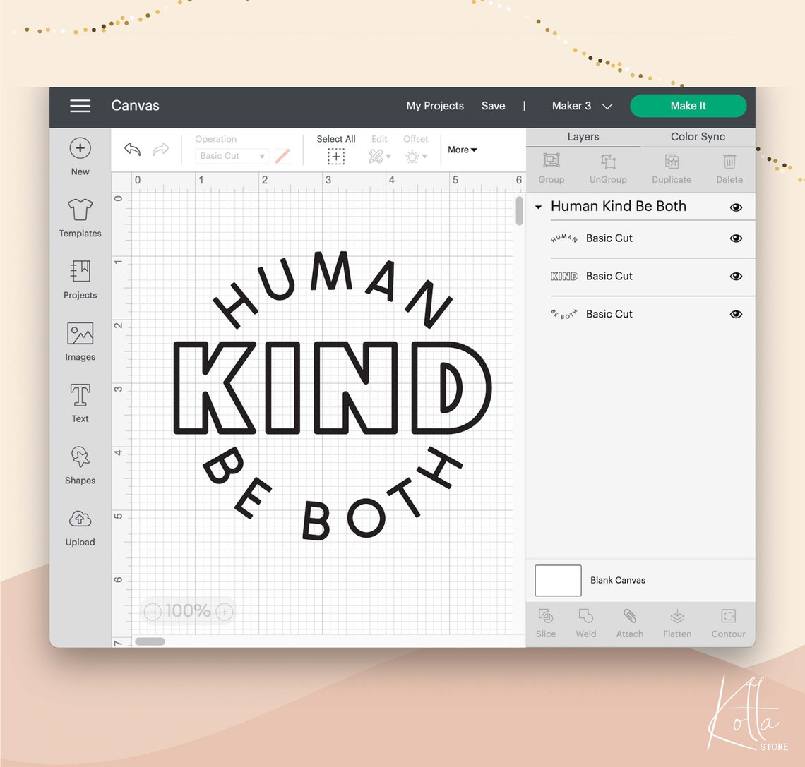 Human Kind Be Both SVG Inspirational Svg Motivational Svg | Etsy