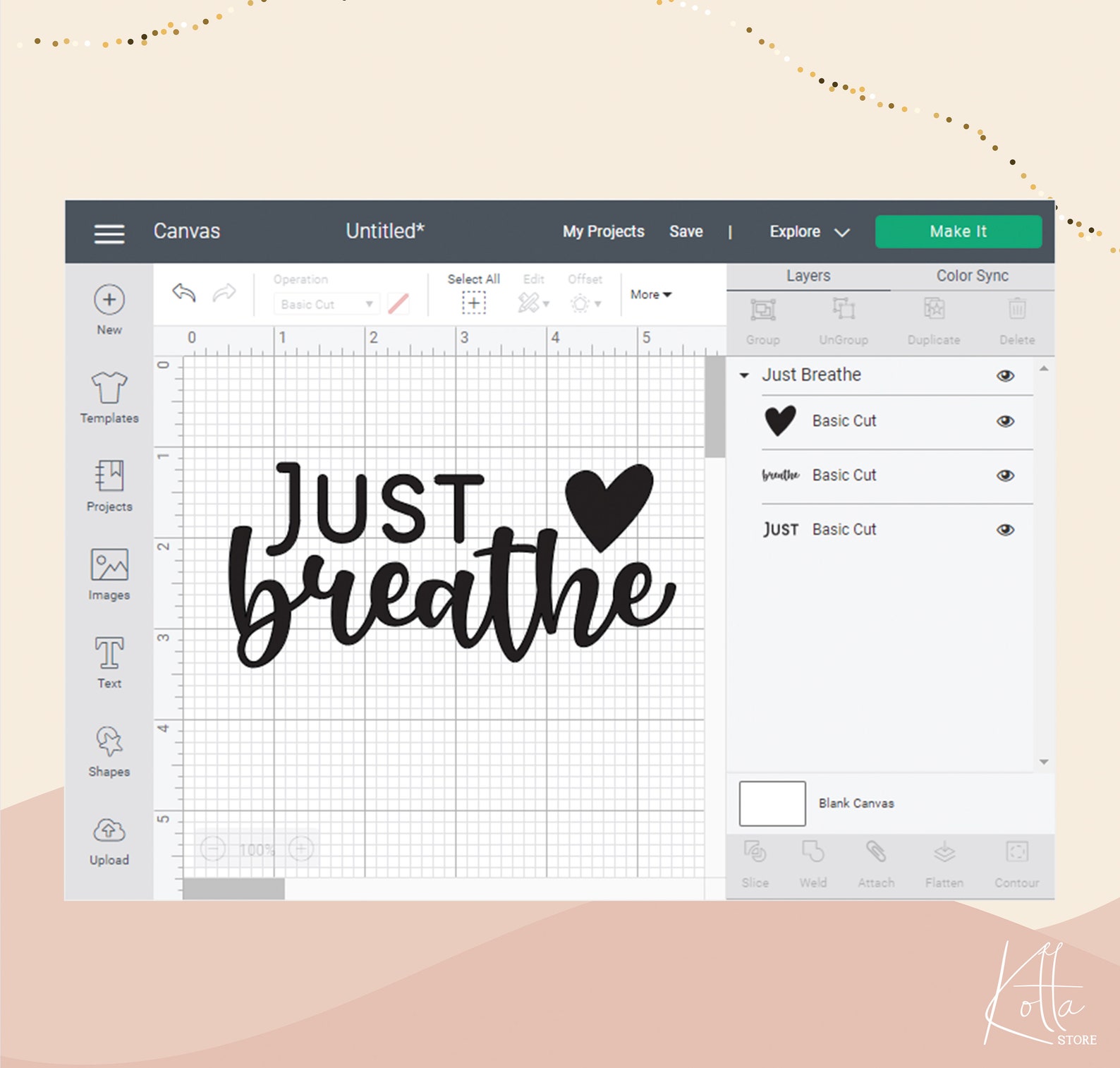Just Breathe SVG Inspirational Svg Motivational Svg - Etsy