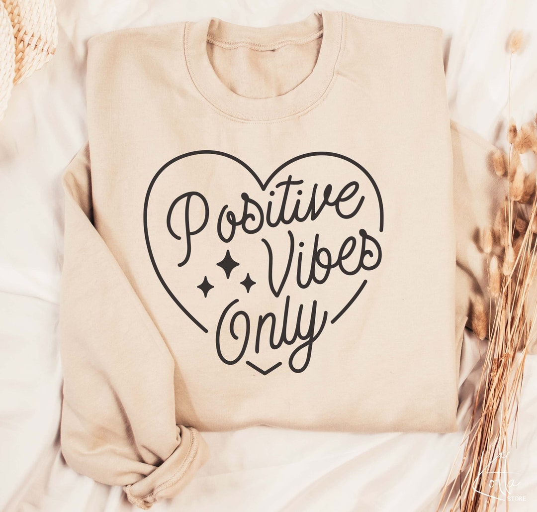 Positive Vibes Only Svg, Inspirational Svg, Motivational Svg, Happiness ...