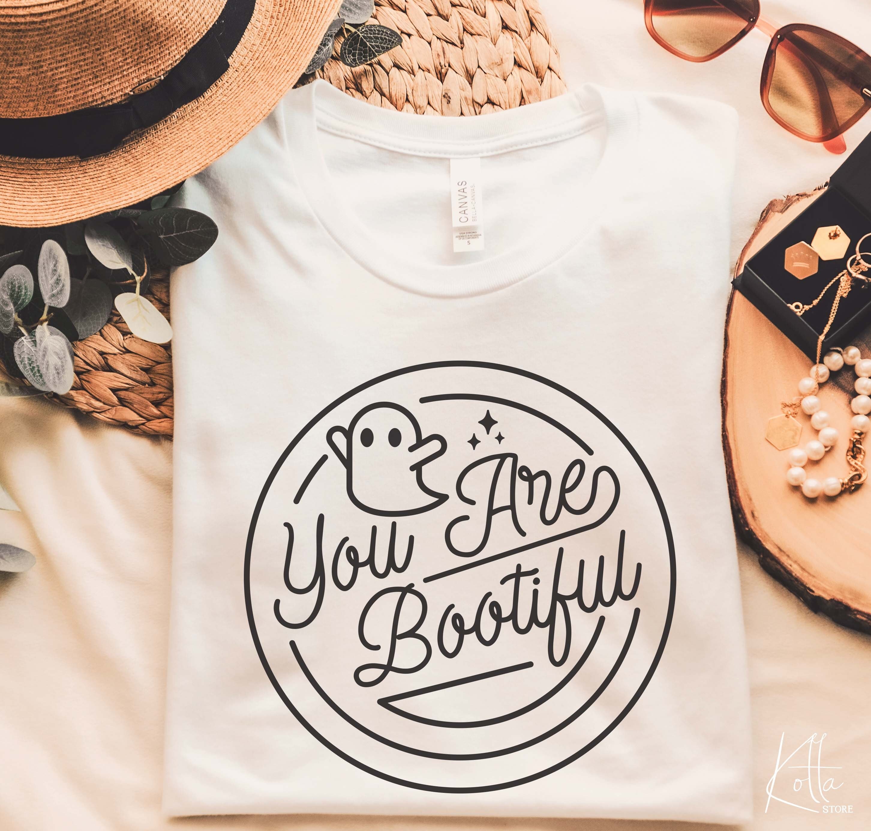 You Are Bootiful Svg Halloween Svg Cute Ghost Svg Fall Svg - Etsy