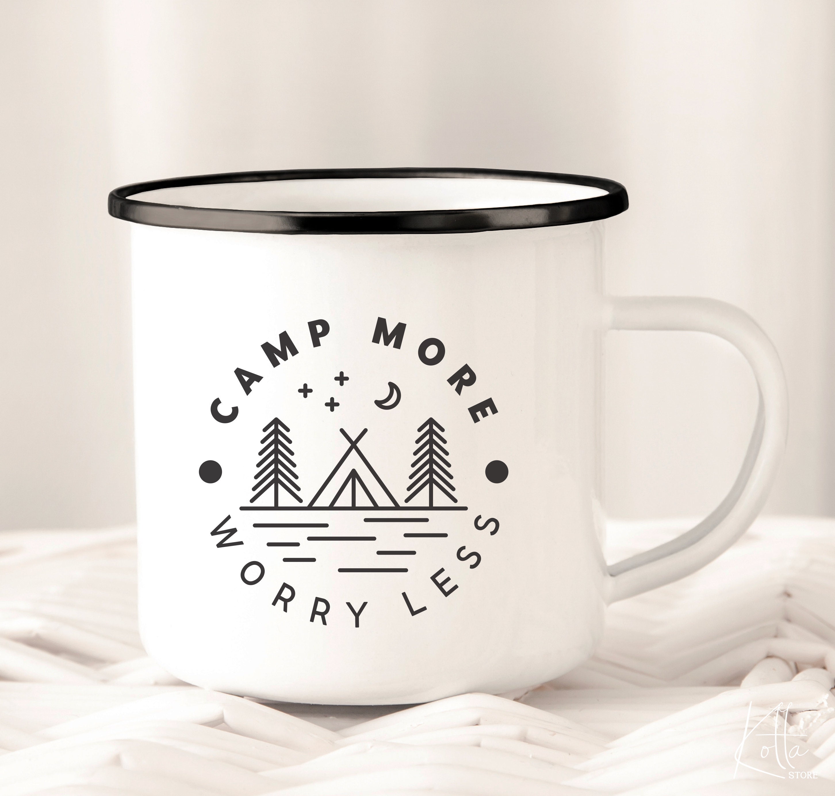 Camp More Worry Less Svg Mountains Svg Camping Svg Hiking - Etsy
