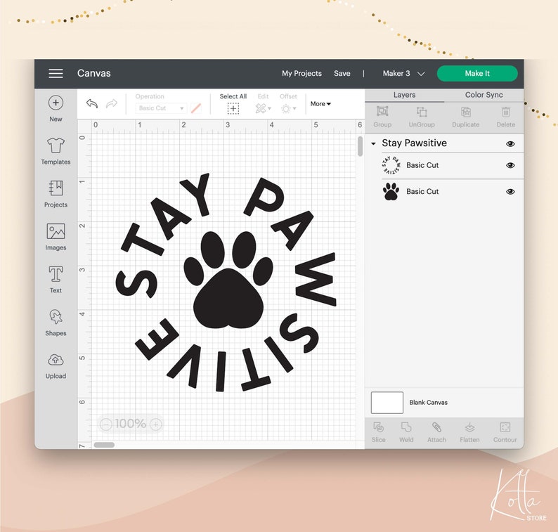 Stay Pawsitive SVG SVG File for Dog Lover Dog Shirt Ideas - Etsy