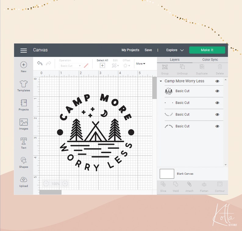 Camp More Worry Less Svg Mountains Svg Camping Svg Hiking | Etsy