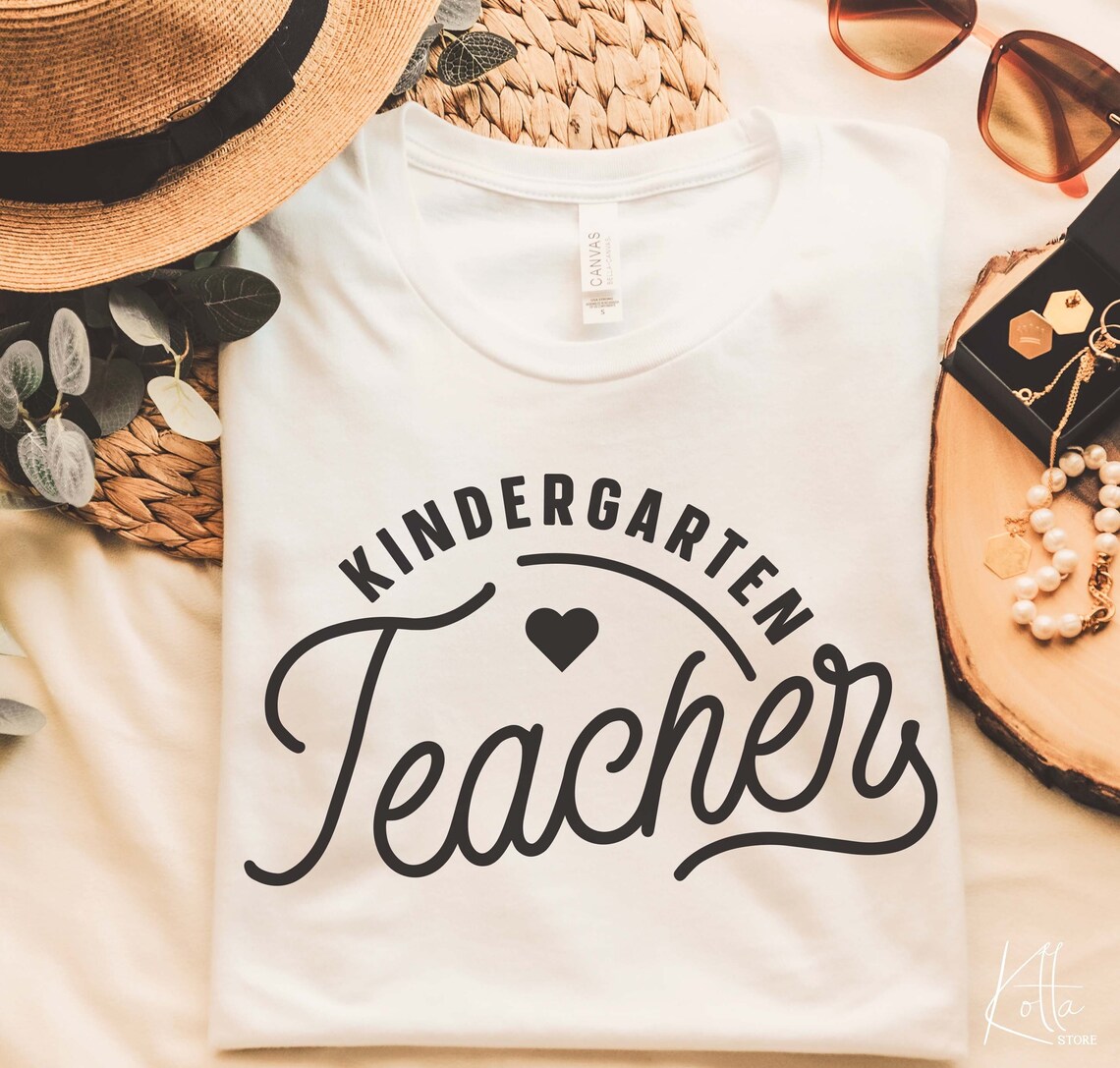 Kindergarten Teacher Svg Teacher Svg Teacher Life Svg - Etsy