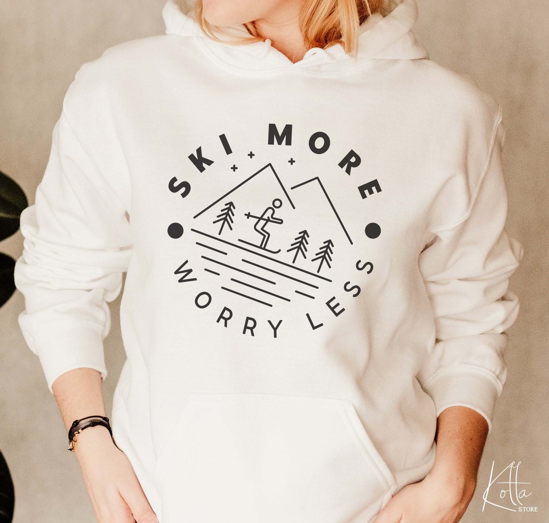 Ski More Worry Less SVG, Skiing Svg ,ski Shirt Svg, Winter Sports Svg ...
