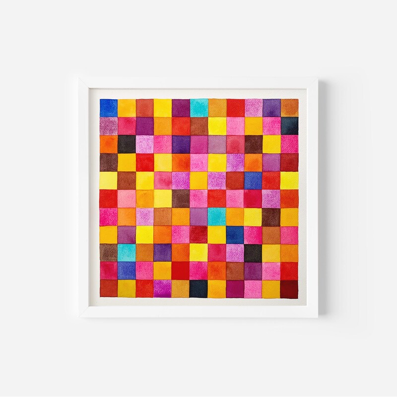 Color Block Art - Etsy