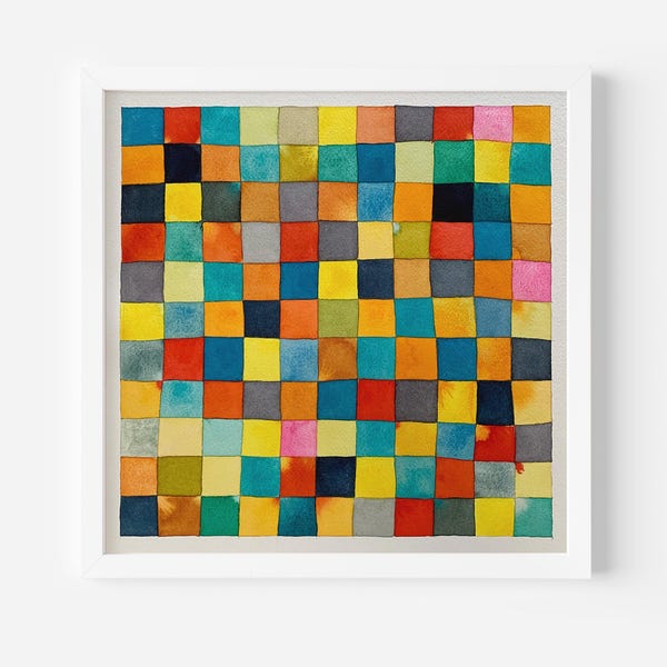 Color Block Art - Etsy