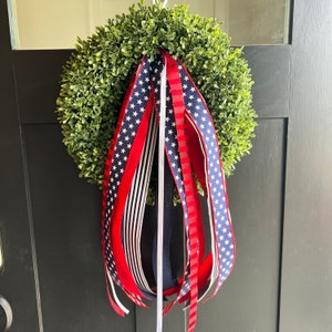 Ribbon Set for Fourth of July, Ribbon Bundle in Red White and Navy Blue ...