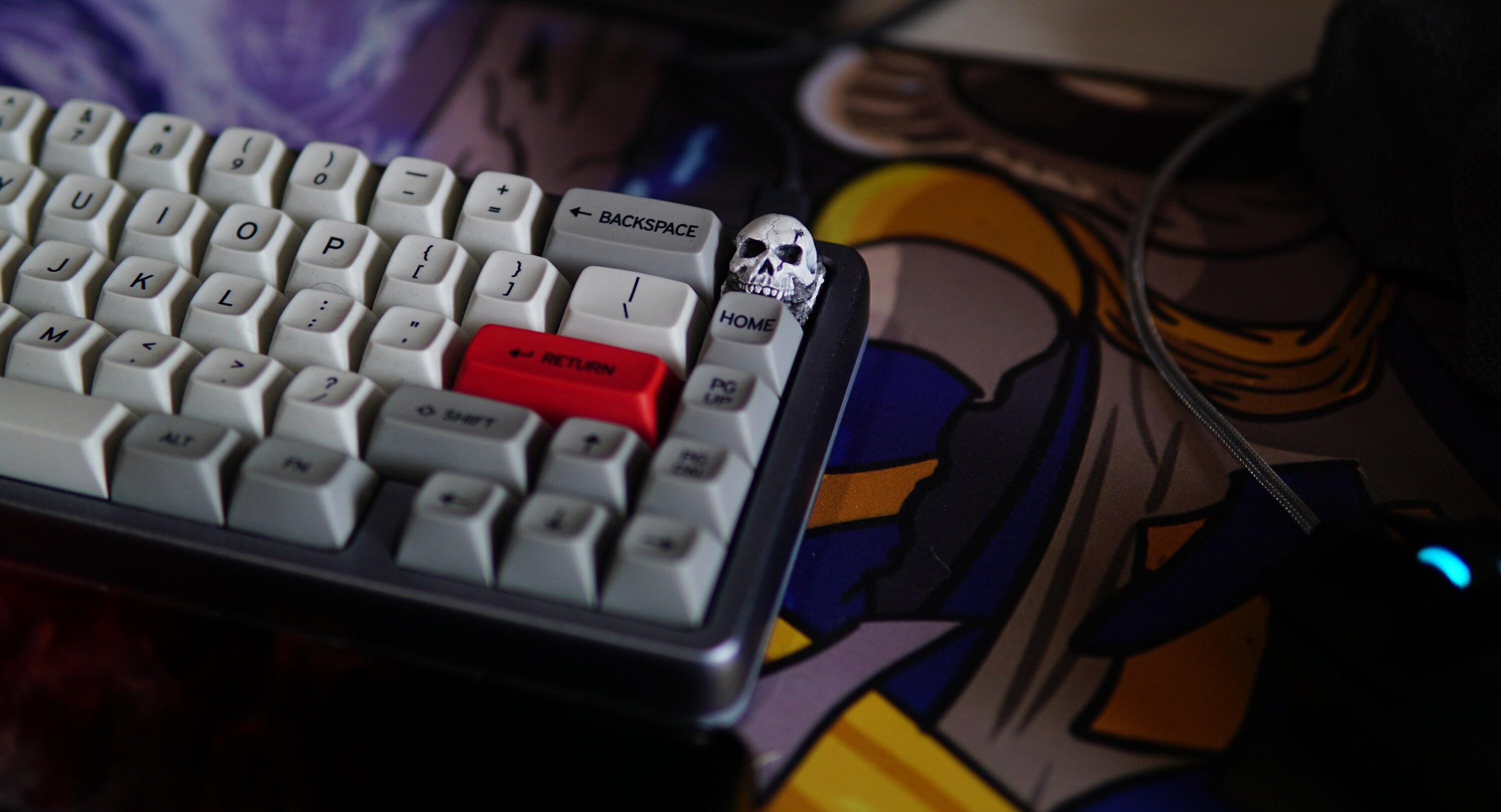 Keycap - Skull & Bones Artisan Keycap - Etsy