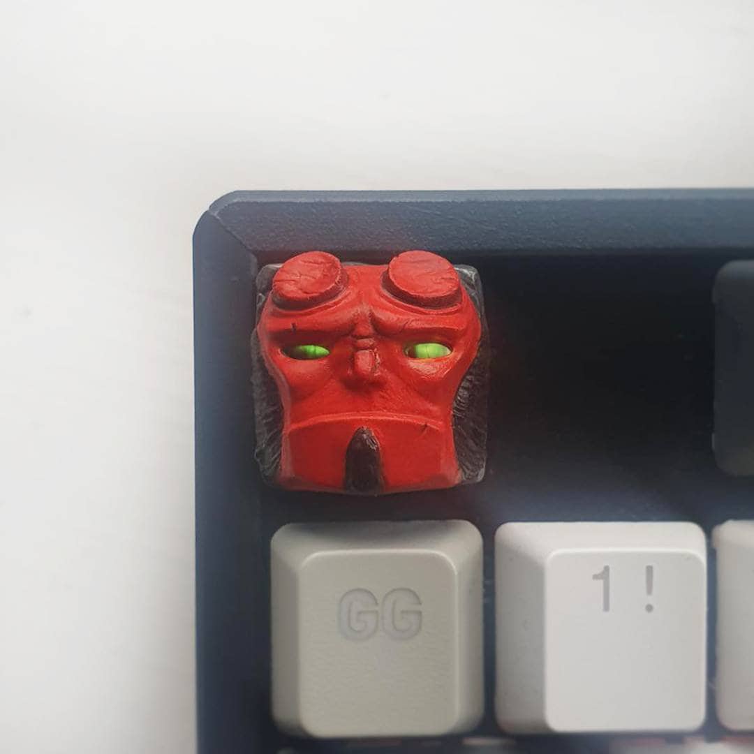 Keycap Hellboy Artisan Keycap - Etsy