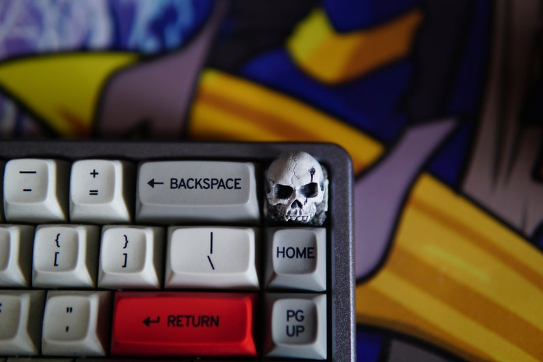 Keycap - Skull & Bones Artisan Keycap - Etsy