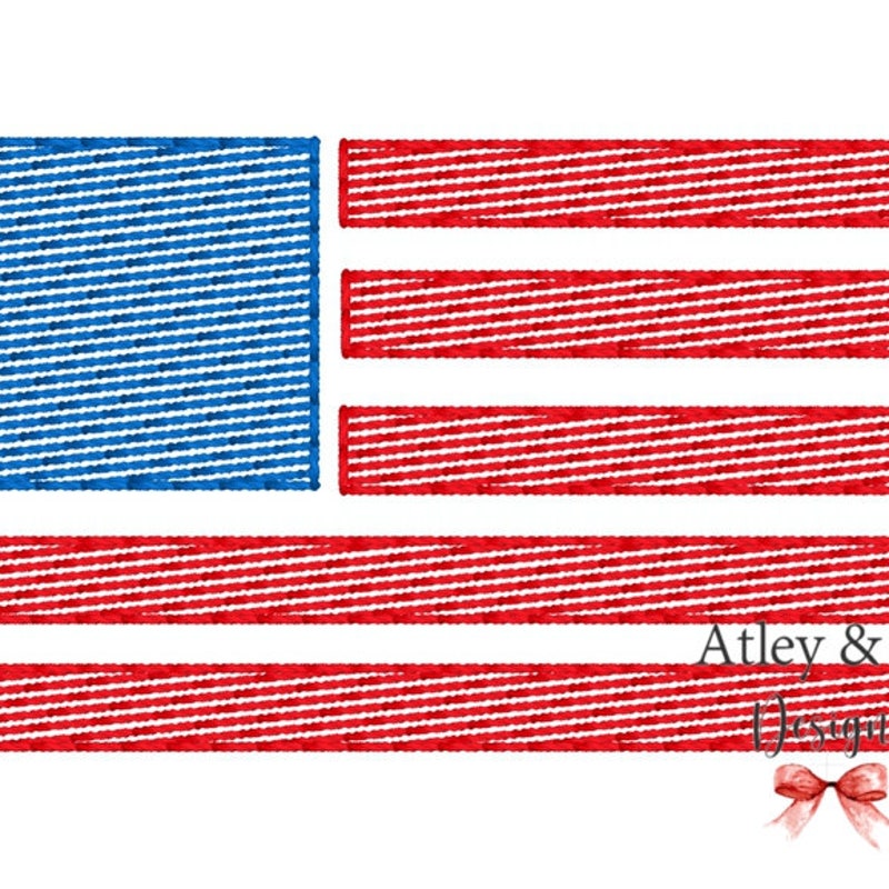 American Flag Embroidery - Etsy