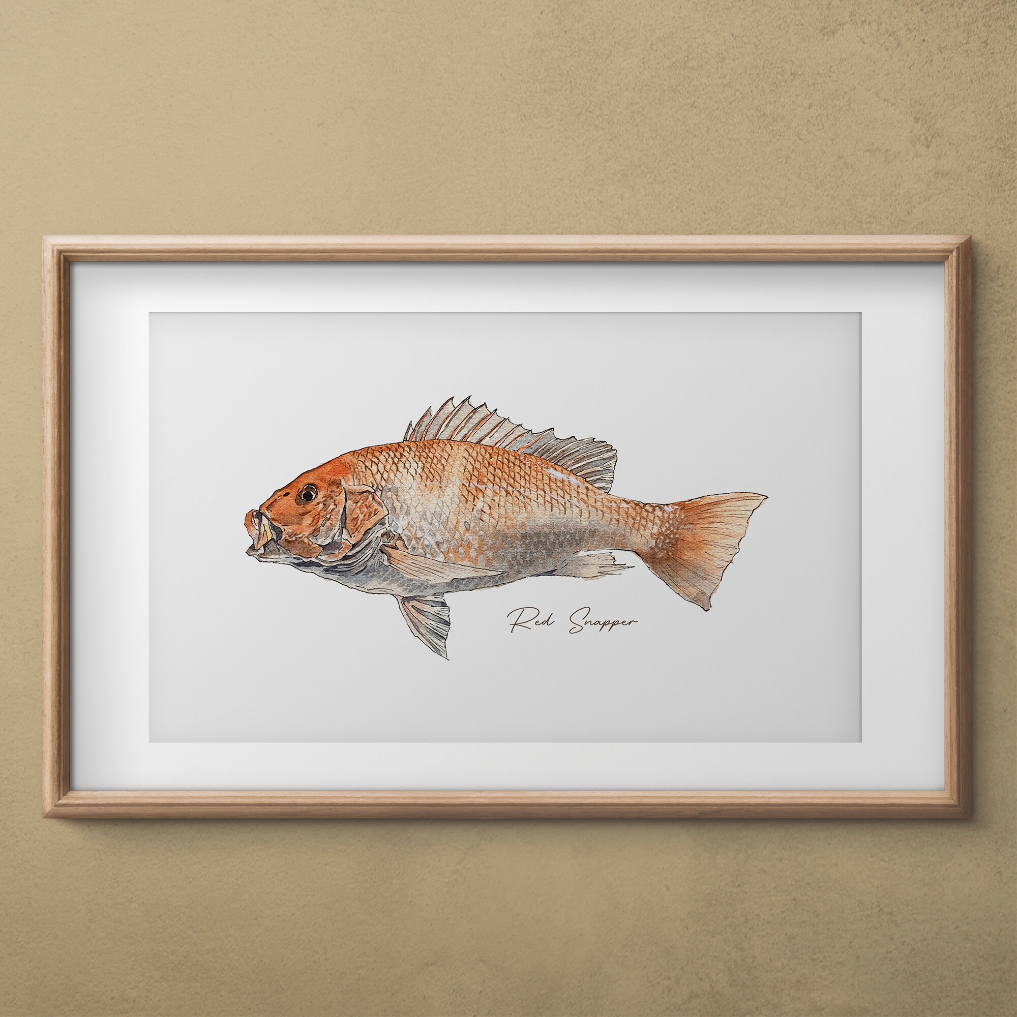 PRINTABLE Fish Watercolor Print Handwork Painting Poster - Etsy