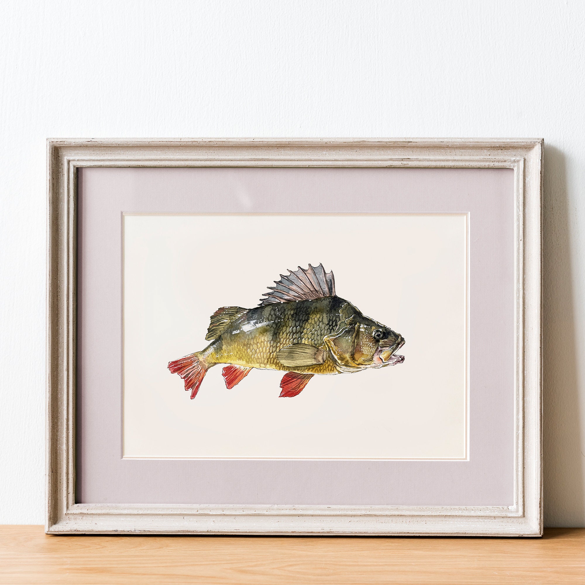 PRINTABLE Fish Watercolor Print Ocean Fish Vintage Poster - Etsy