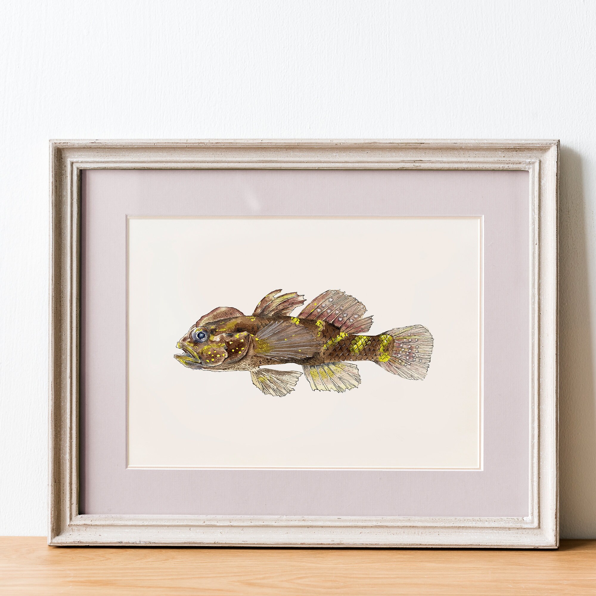 PRINTABLE Fish Watercolor Print, Ocean Fish, Vintage Poster, Fish ...
