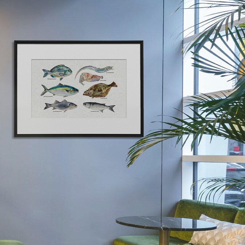 PRINTABLE Fish Watercolor Print, Fish Poster, Fish Painting, Fish ...