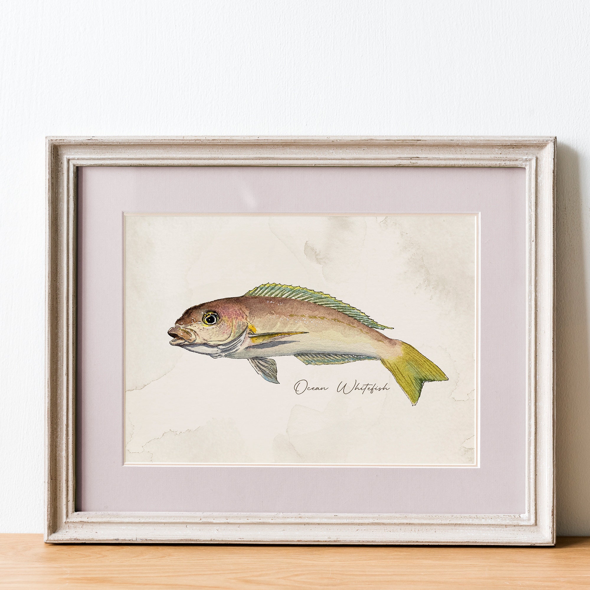 PRINTABLE Fish Watercolor Print, Handwork Painting Poster, Fish ...