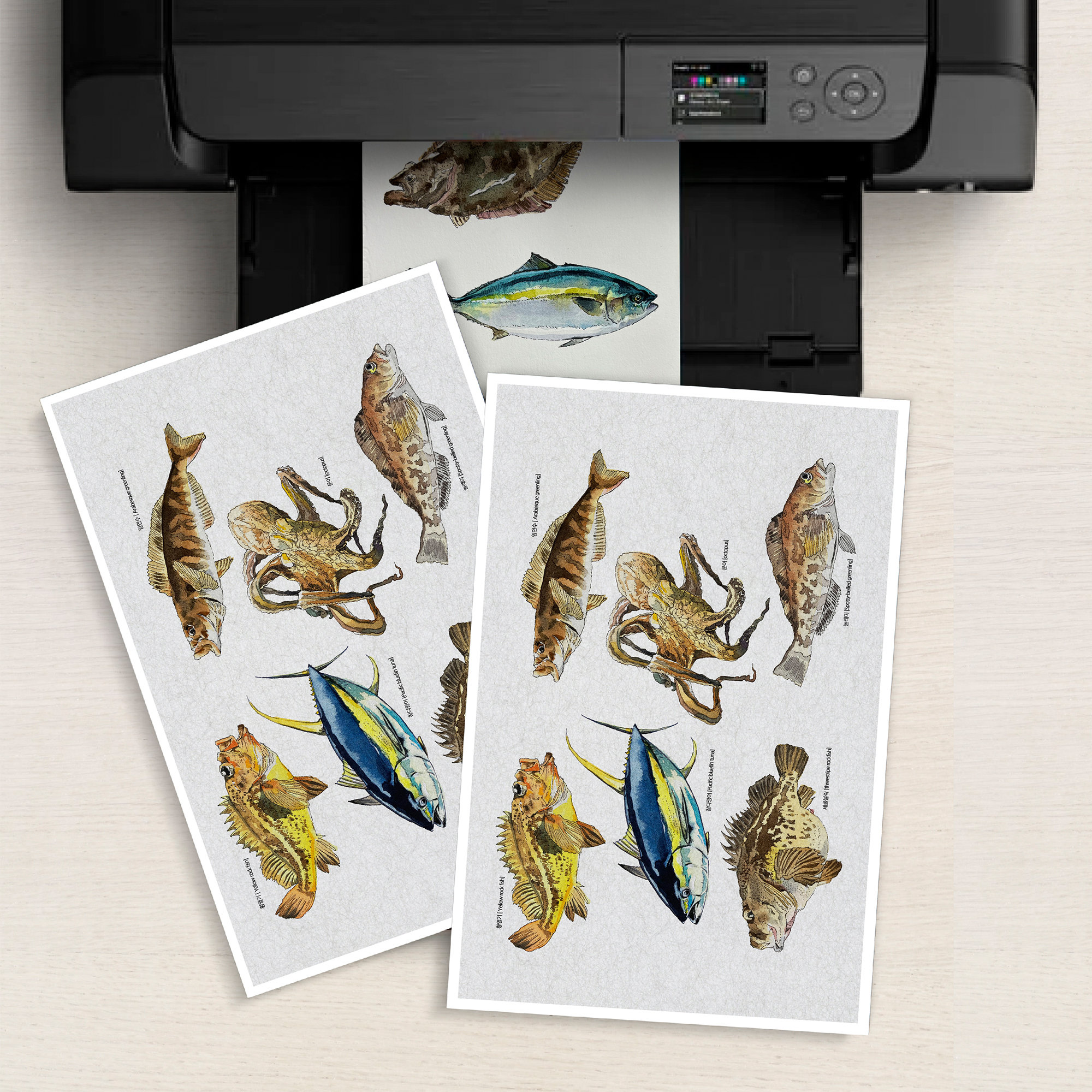 PRINTABLE Fish Watercolor Print, Fish Poster, Fish Painting, Fish ...