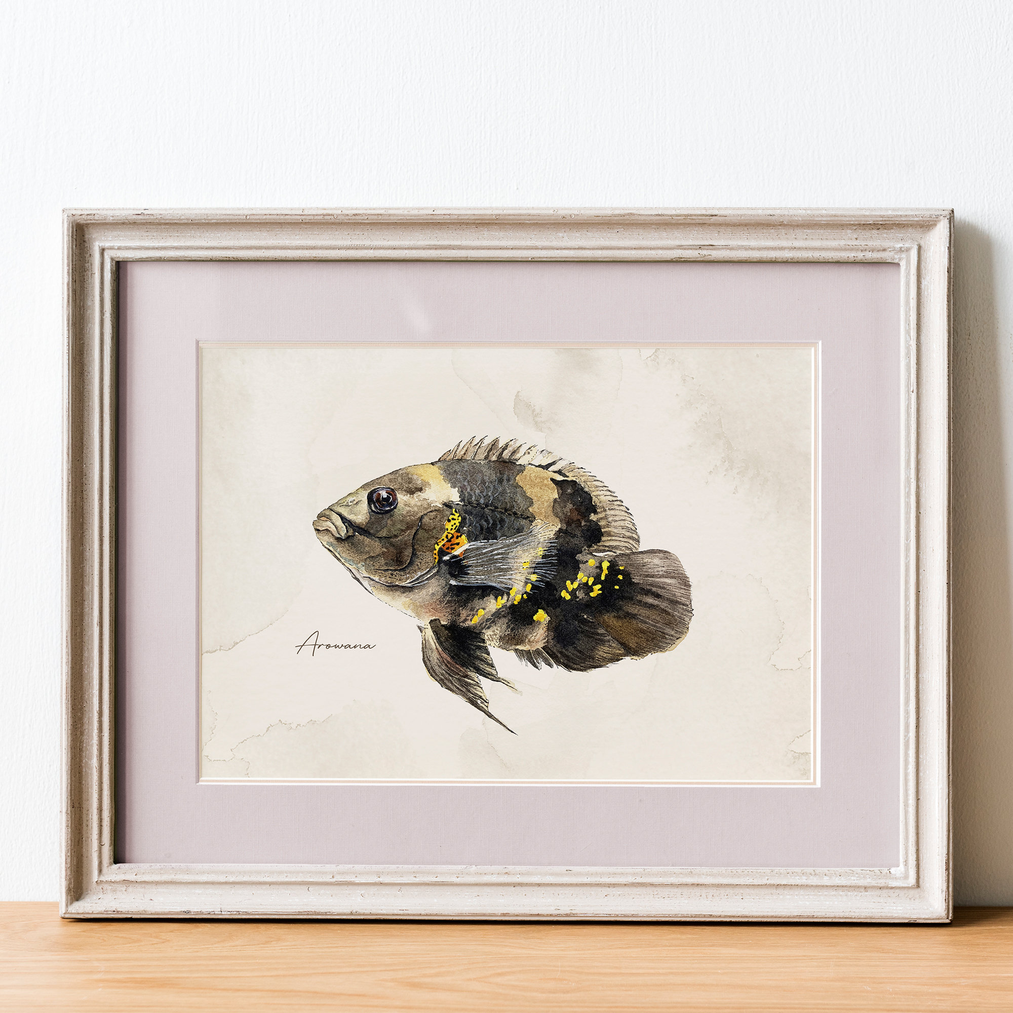PRINTABLE Fish Watercolor Print, River Fish, Vintage Poster, Fish ...
