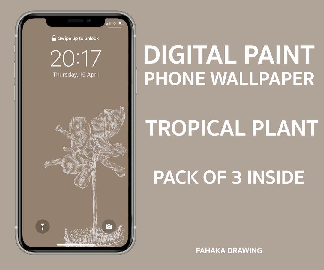 Tropical Plant Wallpaper, Botanical Leaves iPhone Wallpaper, Monstera ...