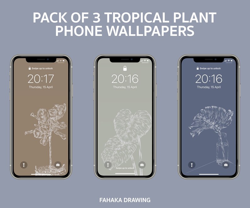 Tropical Plant Wallpaper, Botanical Leaves iPhone Wallpaper, Monstera ...