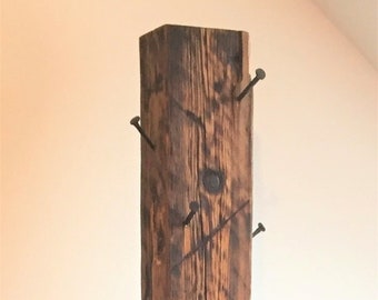 Rustic Standing Coat Rack - Etsy