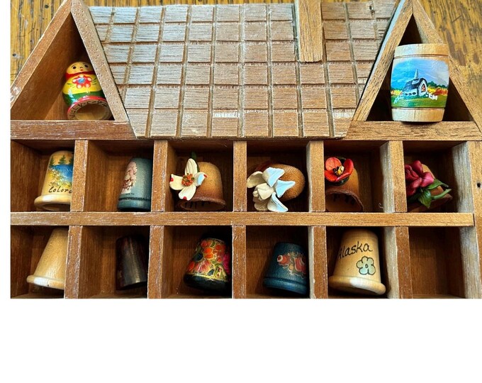 Vintage Collectible Wooden Thimbles, Set of 13 - Etsy