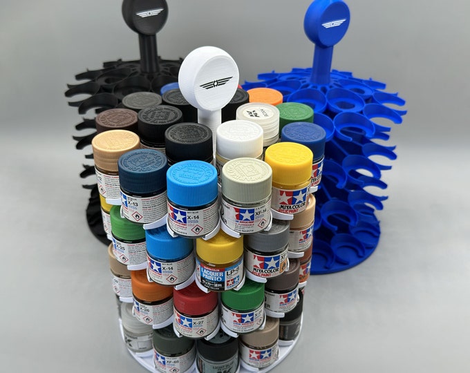 Spinrack Paint Rack for 54 10ml Tamiya, AK, Mr. Hobby, Etc. Bottles - Etsy
