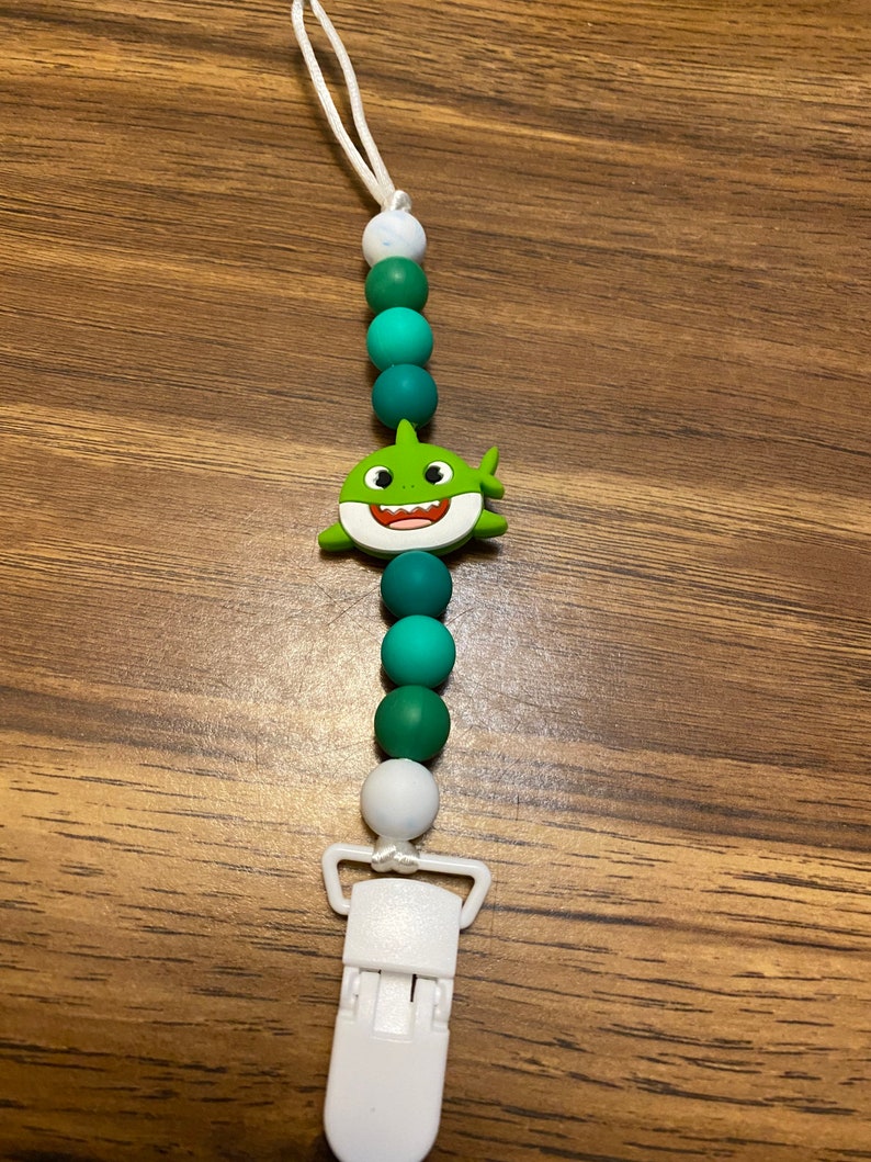 Baby Shark Pacifier Clips - Etsy