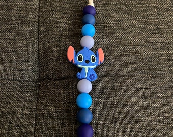 Stitch/ Angel Pacifier Clip - Etsy