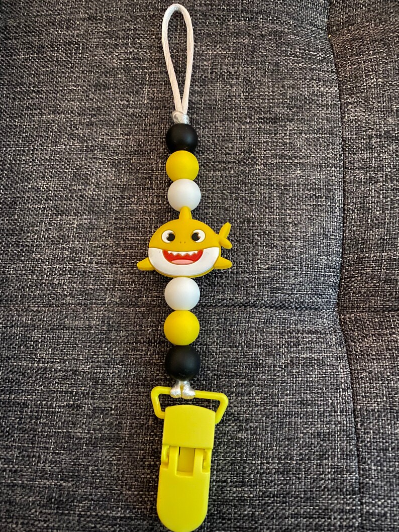 Baby Shark Pacifier Clips - Etsy