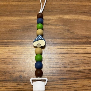 Mushroom Pacifier Clip - Etsy