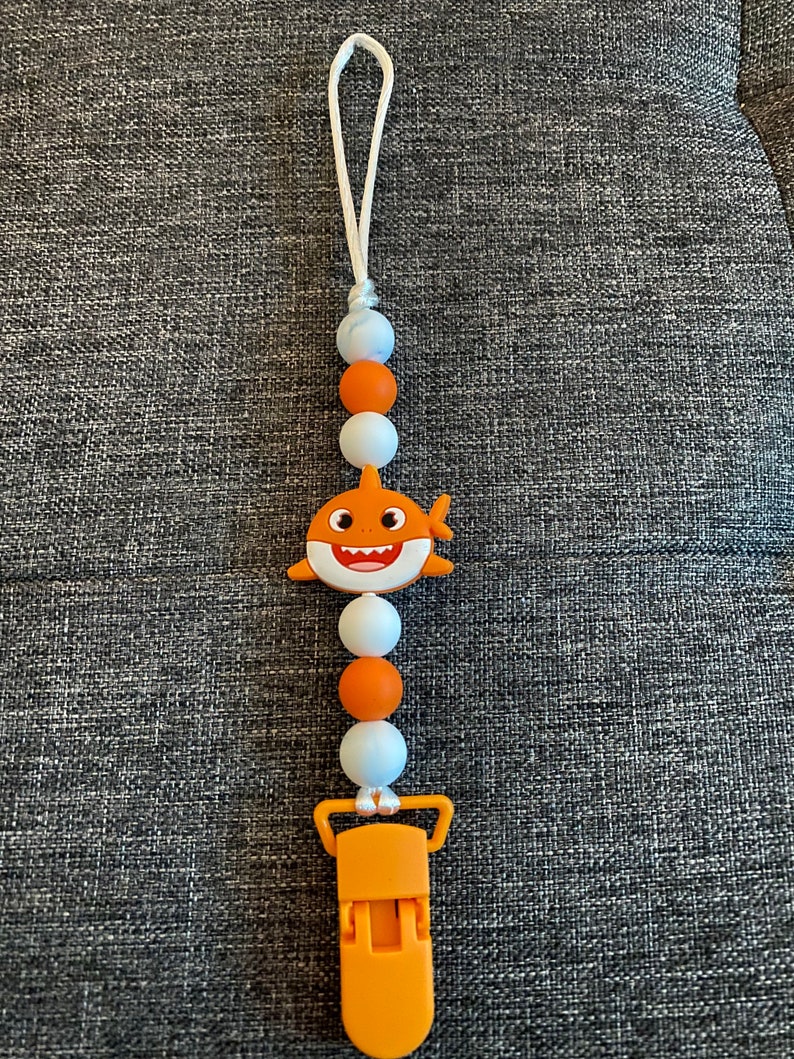 Baby Shark Pacifier Clips - Etsy