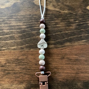 Mushroom Pacifier Clip - Etsy