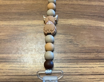 Highland Cow Pacifier Clip Baby Gift Baby Shower - Etsy