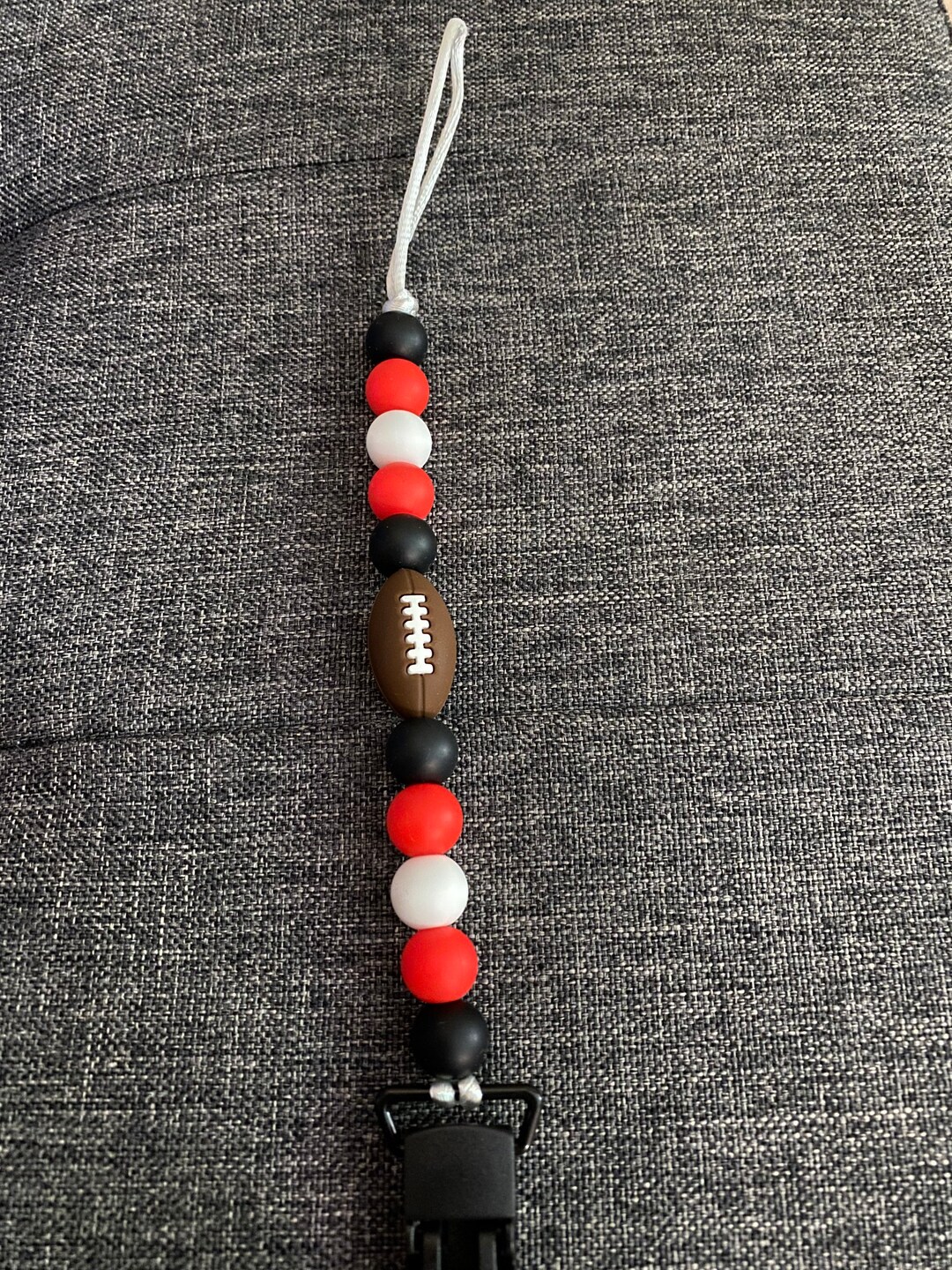 Football Pacifier Clip - Etsy