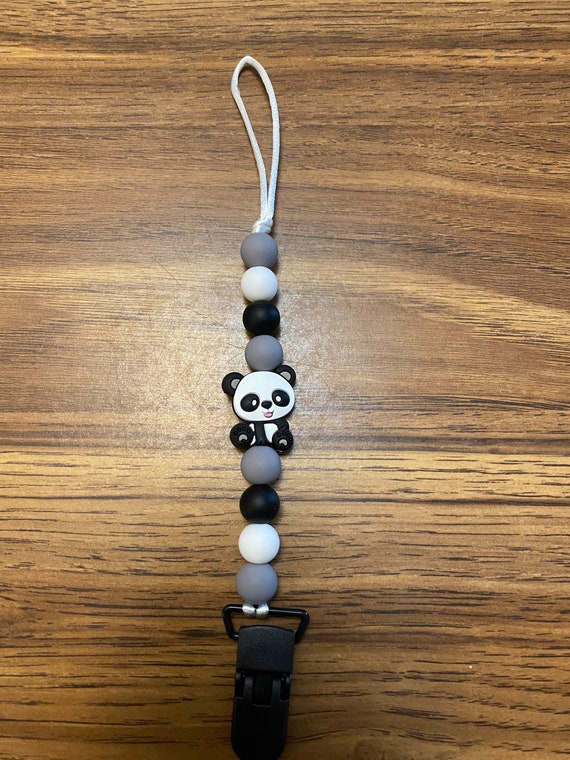 Panda Pacifier Clip | Etsy