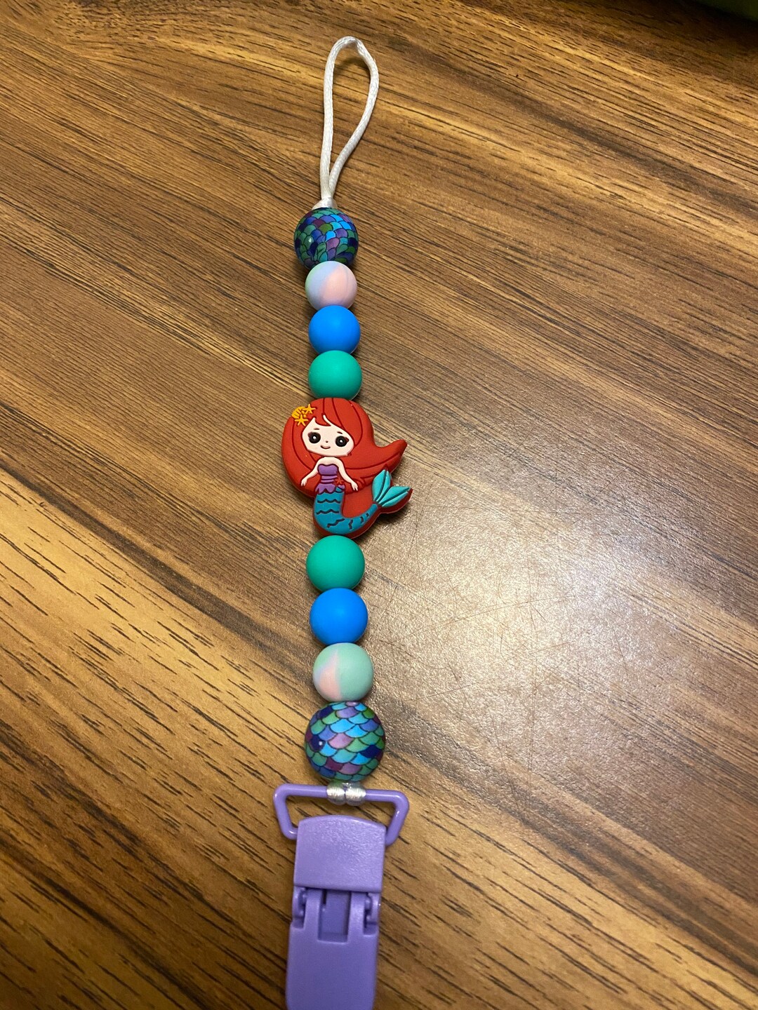 Mermaid Pacifier Clip - Etsy