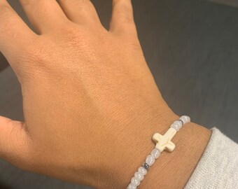 Pink Cross Bracelet - Etsy